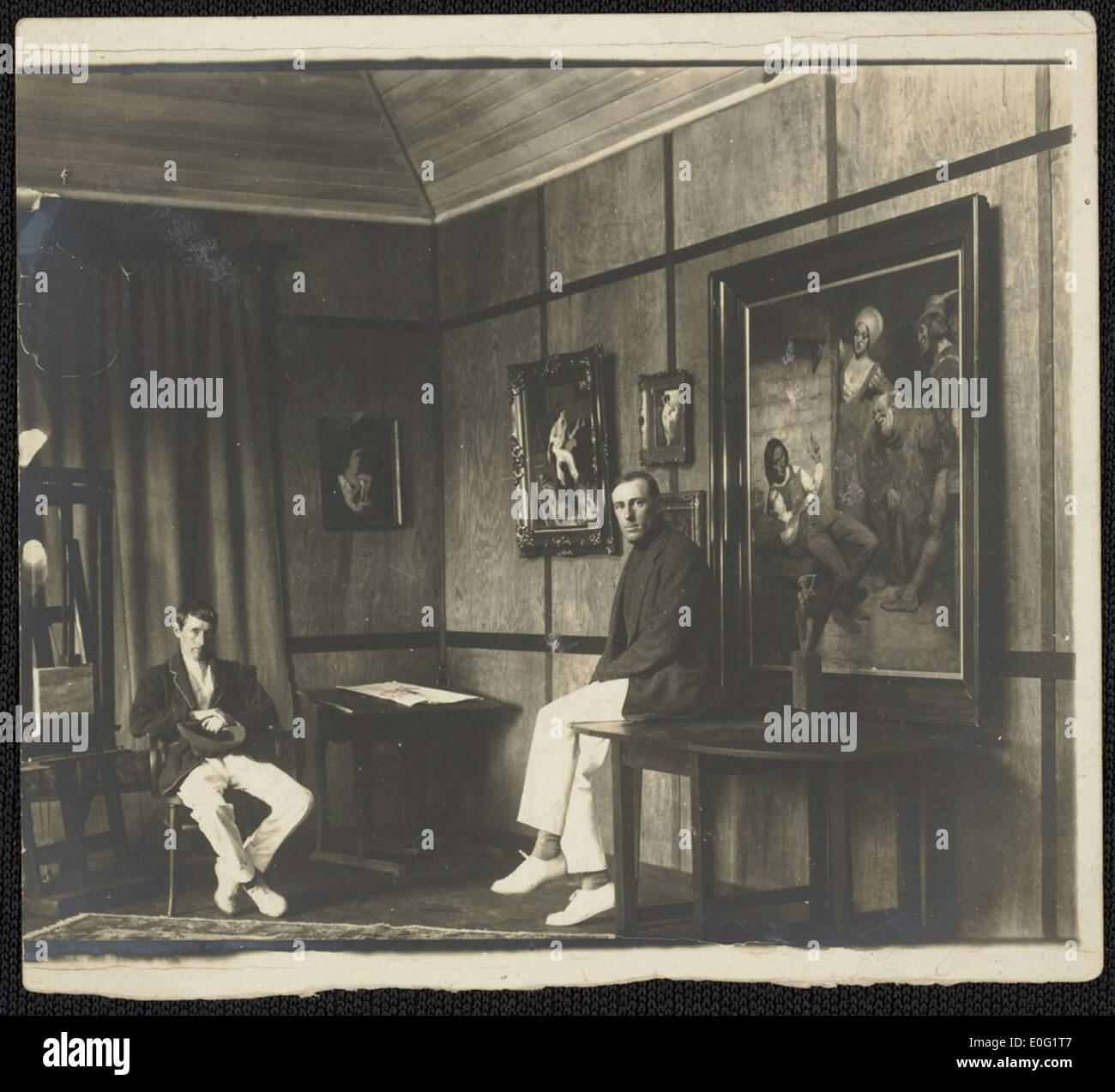 A portrait of Norman and Daryl Lindsay, two notable figures, likely ...