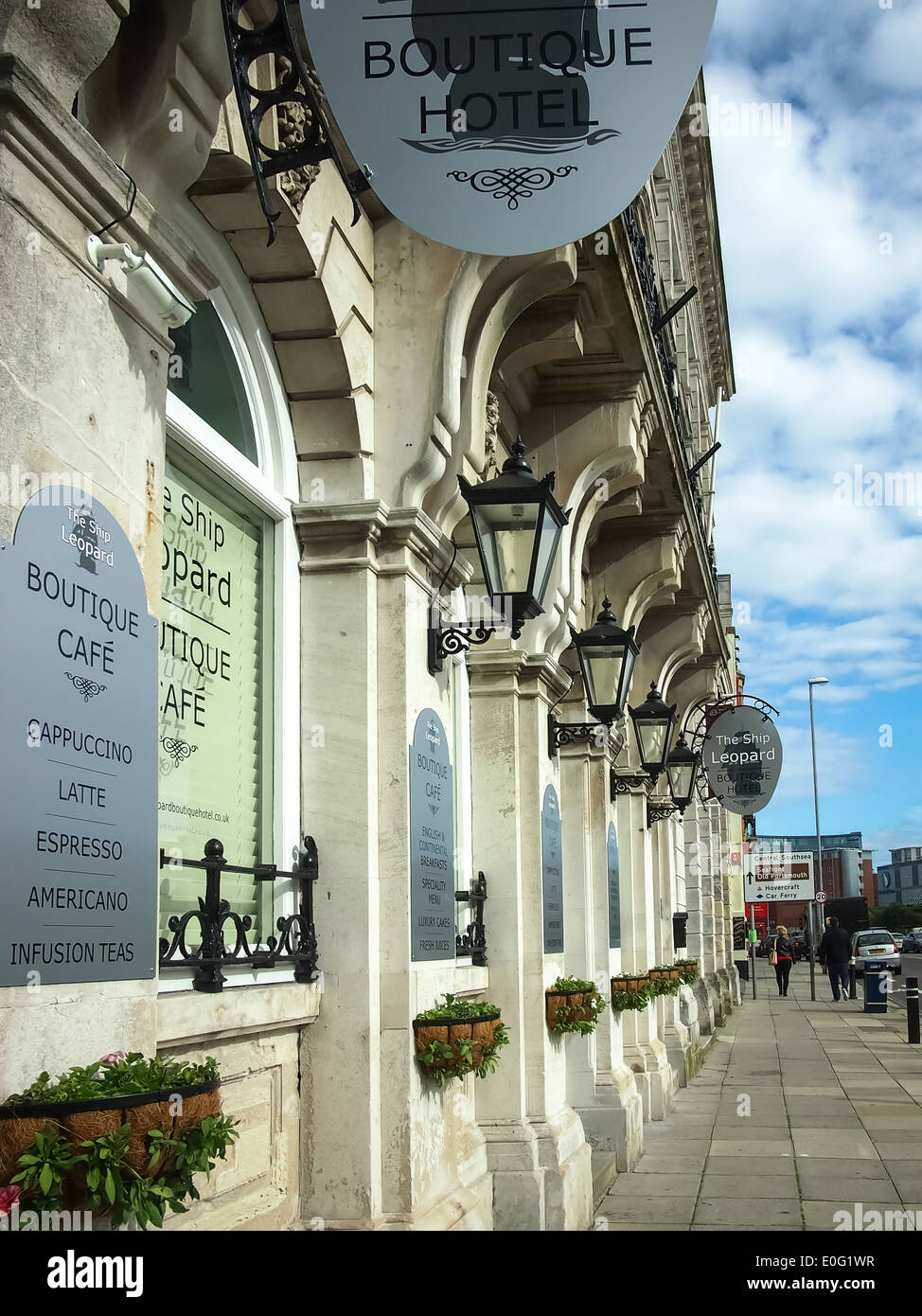 The ship Leopard boutique Hotel and Cafe on the Hard in Portsmouth ...