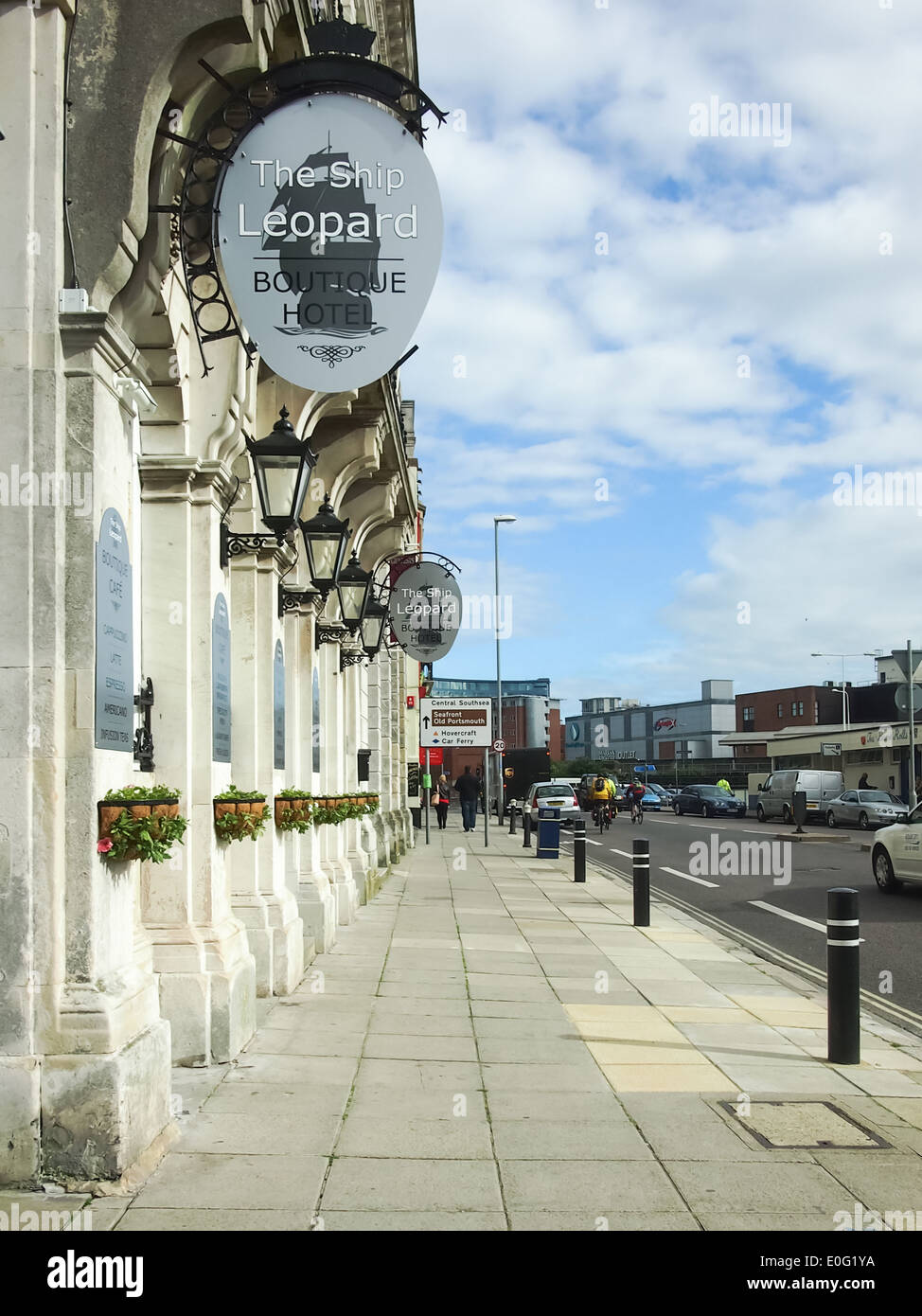 The ship Leopard boutique Hotel and Cafe on the Hard in Portsmouth ...
