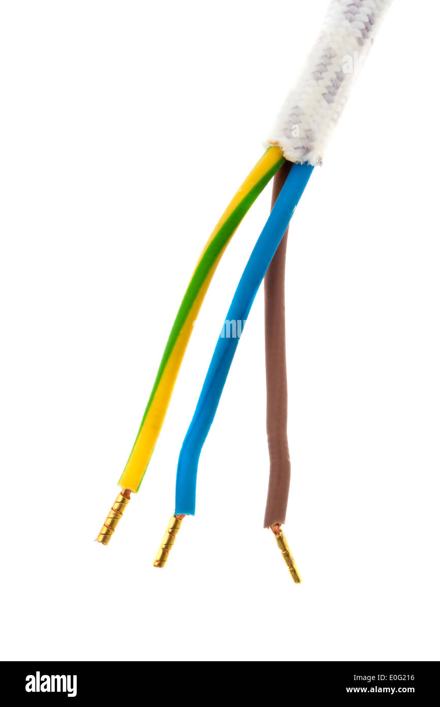A cable for electric stream, Ein Kabel fuer elektrischen Strom Stock ...