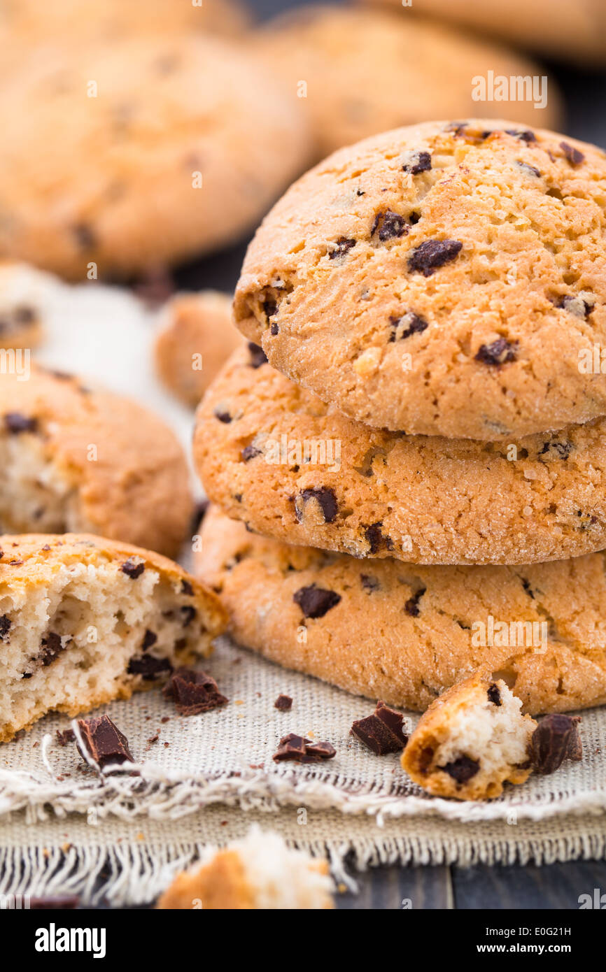 Chocolate chip cookies Stock Photo - Alamy