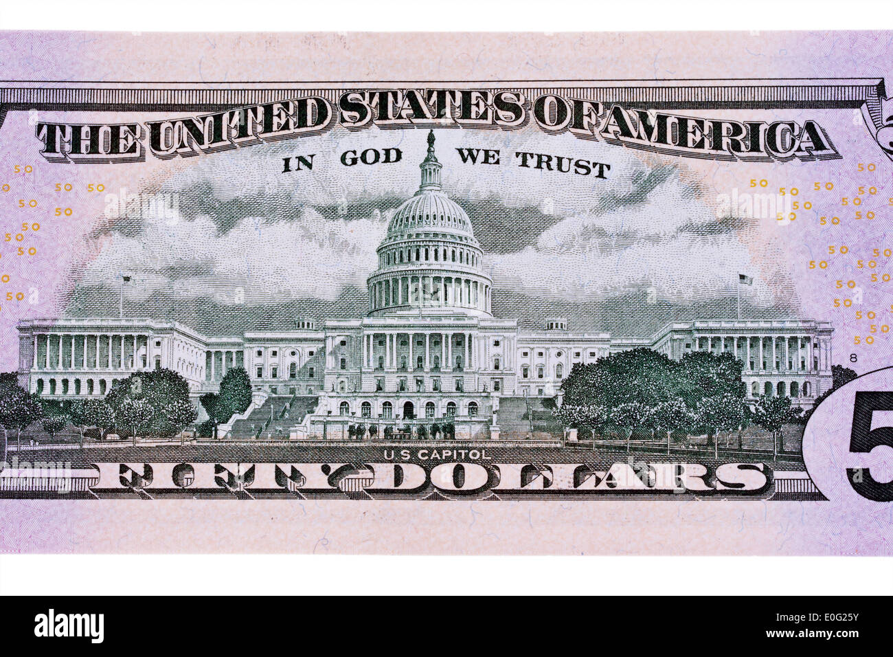 Detail of American dollar of bank notes, Detail von amerikanischen ...