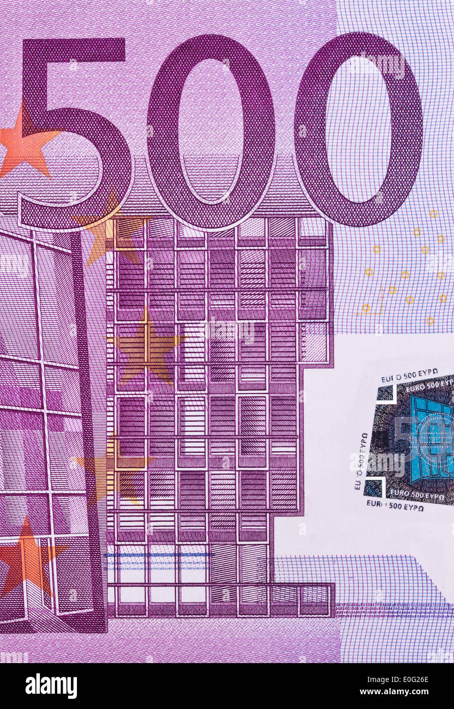500 euronotes hi-res stock photography and images - Alamy