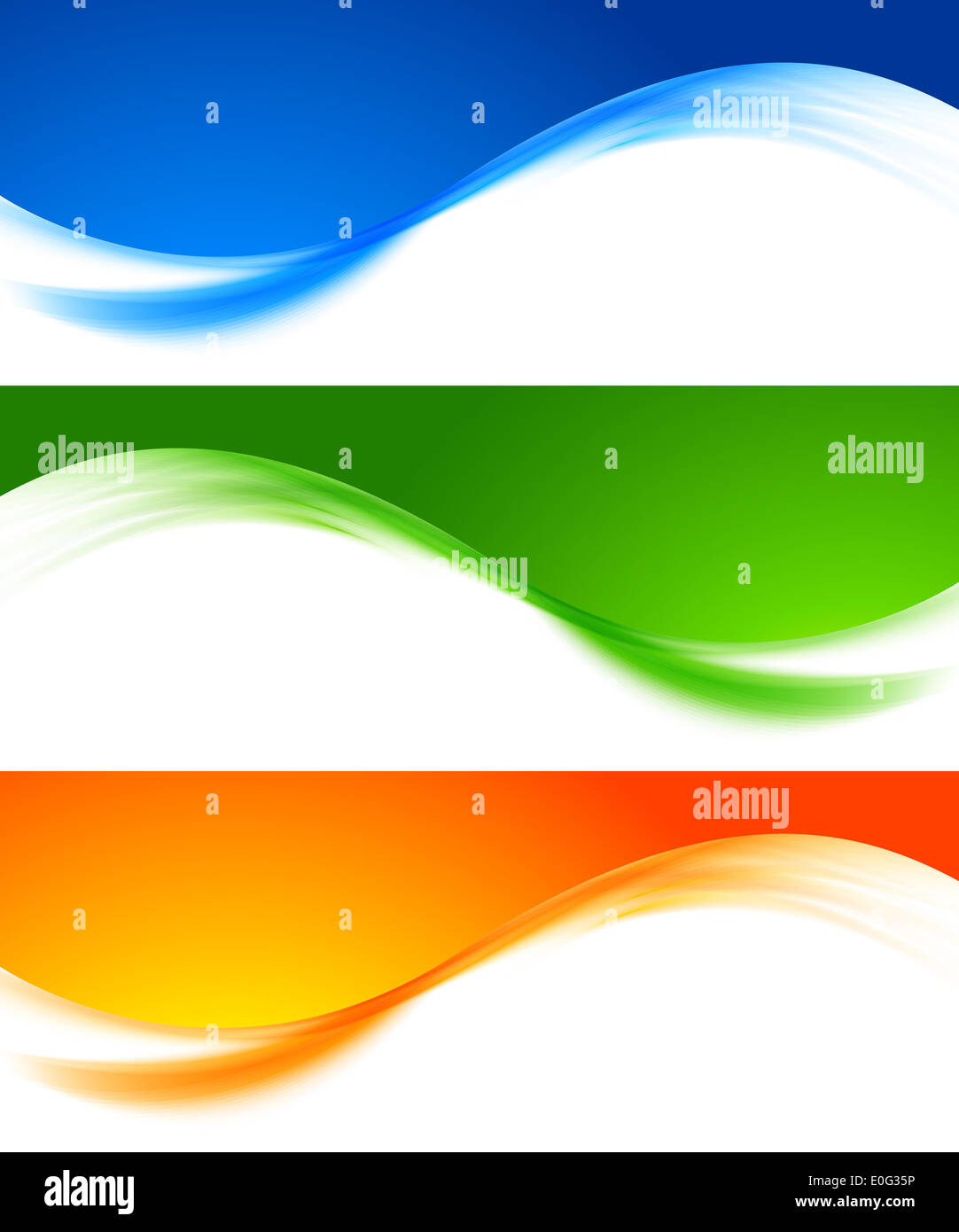 Set of colorful banners Stock Photo - Alamy