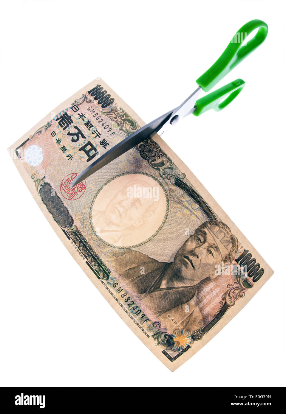 Japanese yen bank notes. Currency in Japan., Japanische Yen Geldscheine ...