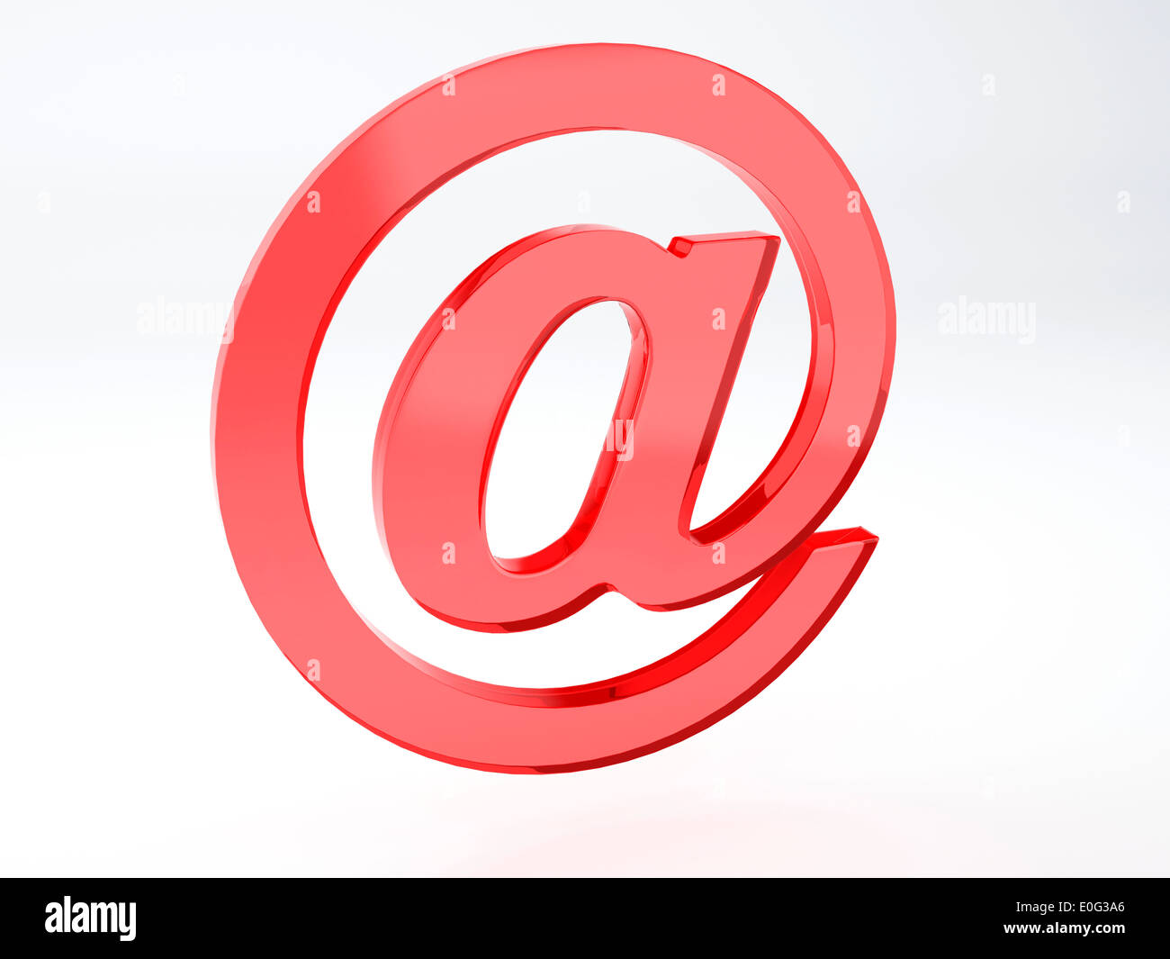 image of e mail sign. 3d illustration. isolated white Stock Photo - Alamy