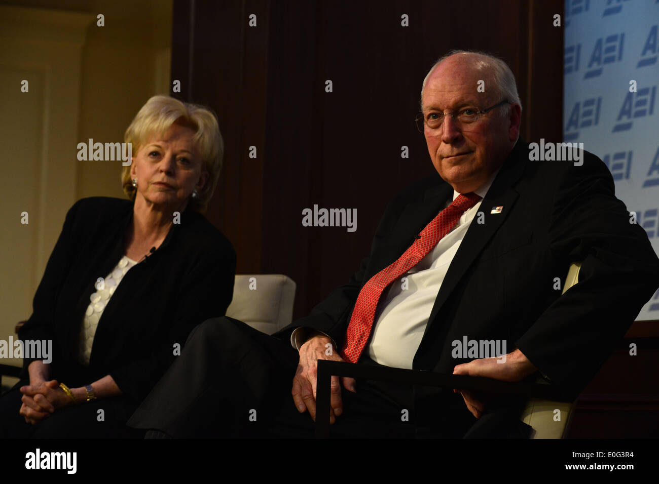 Washington DC, USA. 12th May, 2014. LYNNE CHENEY and her husband ...