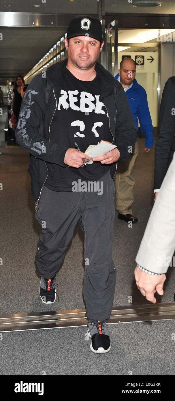 Tokyo, Japan. 12th May, 2014. Producer Scott Franklin arrives at Narita ...