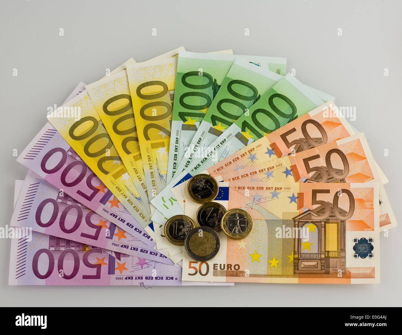 Euronotes , Euroscheine Stock Photo - Alamy