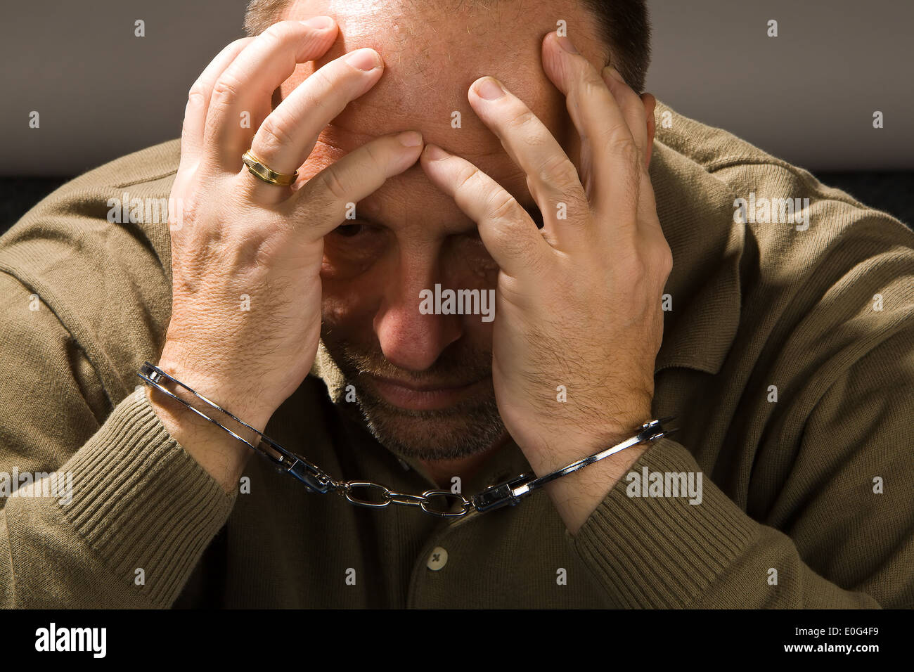 Handcuffs , Handschellen Stock Photo - Alamy