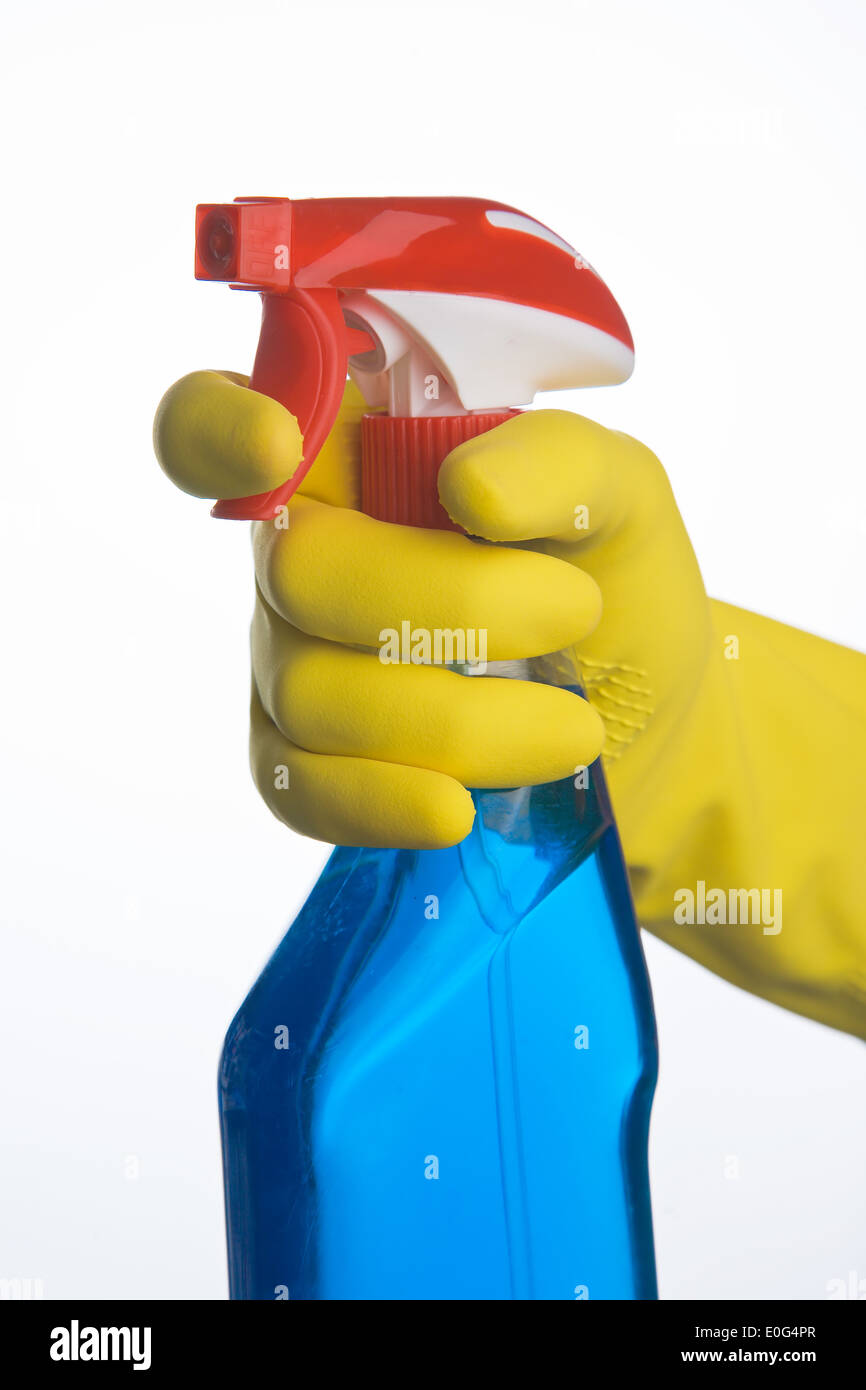Hand with cleaning material hi-res stock photography and images - Alamy