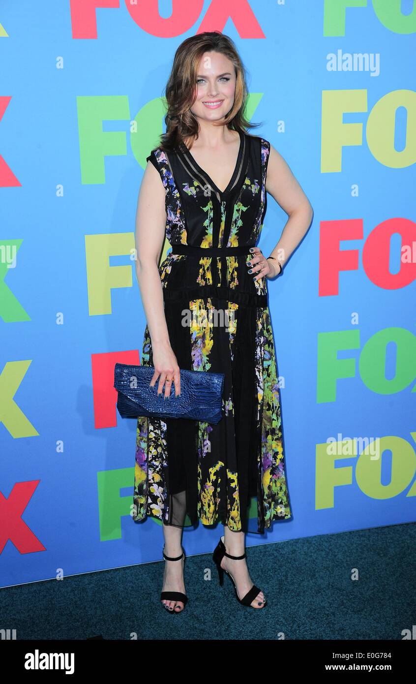 New York, NY, USA. 12th May, 2014. Emily Deschanel at arrivals for FOX 2014 Programming ...