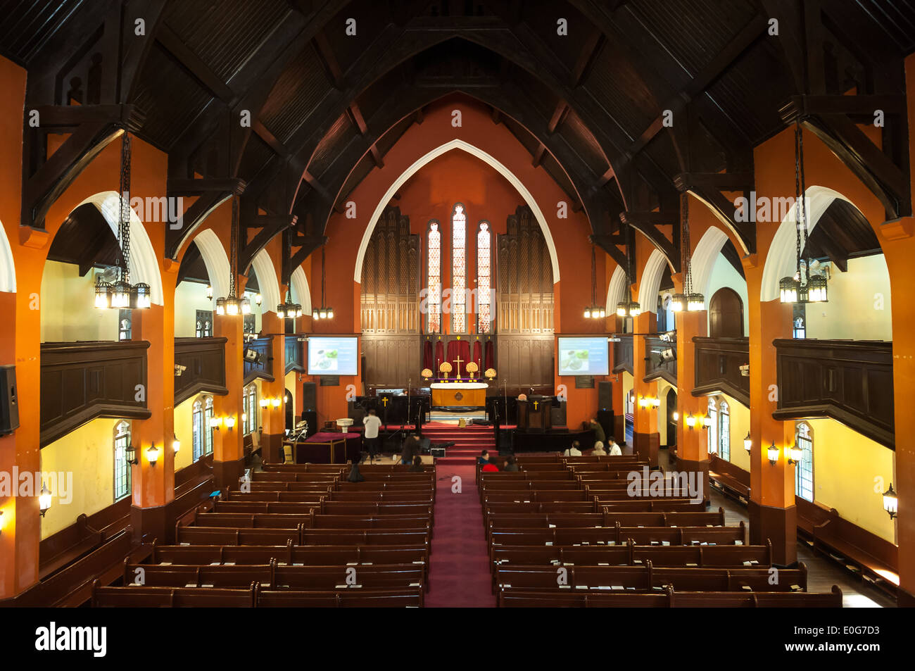 Interior of Hengshan Community Church, Shanghai Stock Photo - Alamy