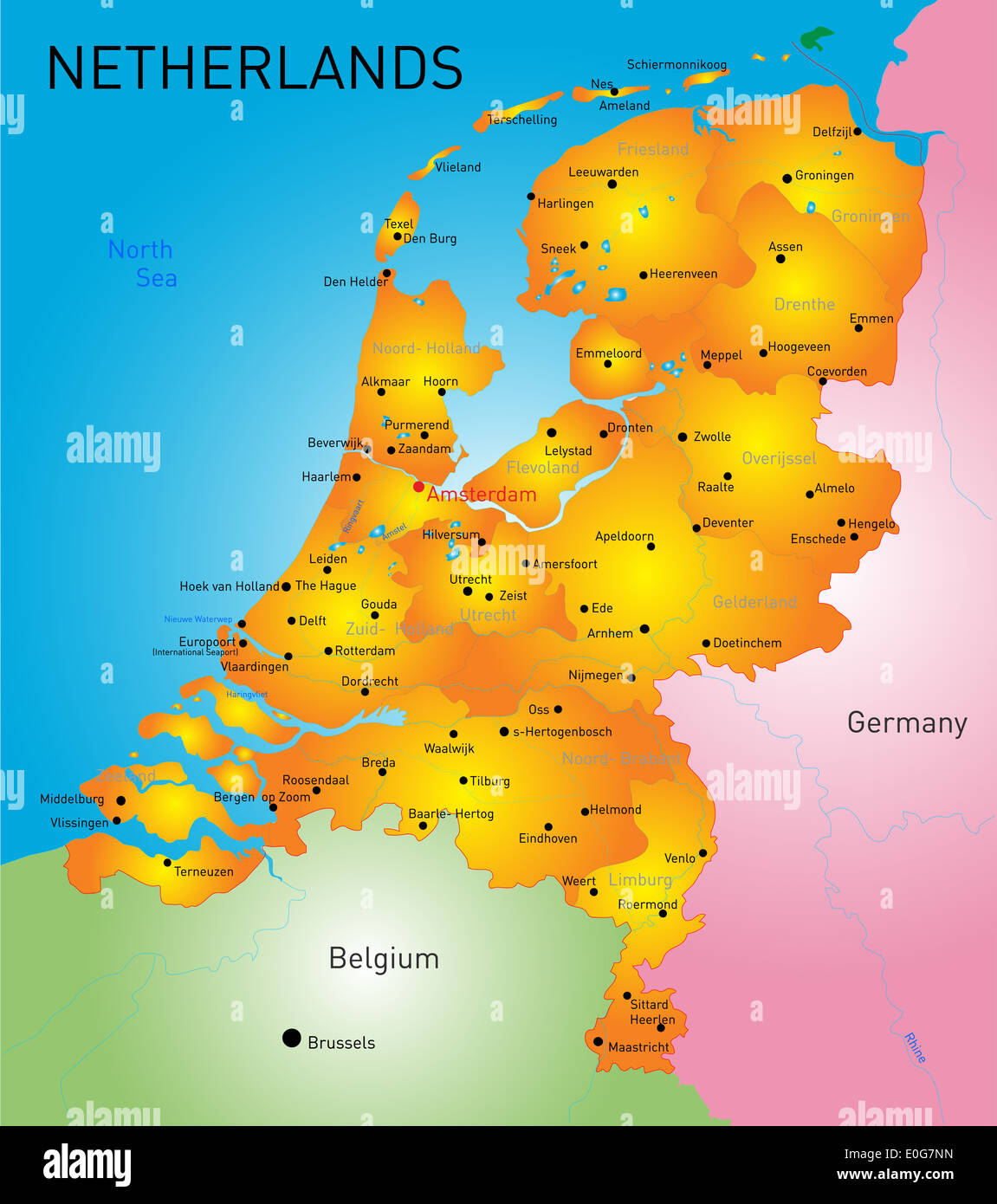 Eindhoven map hi-res stock photography and images - Alamy