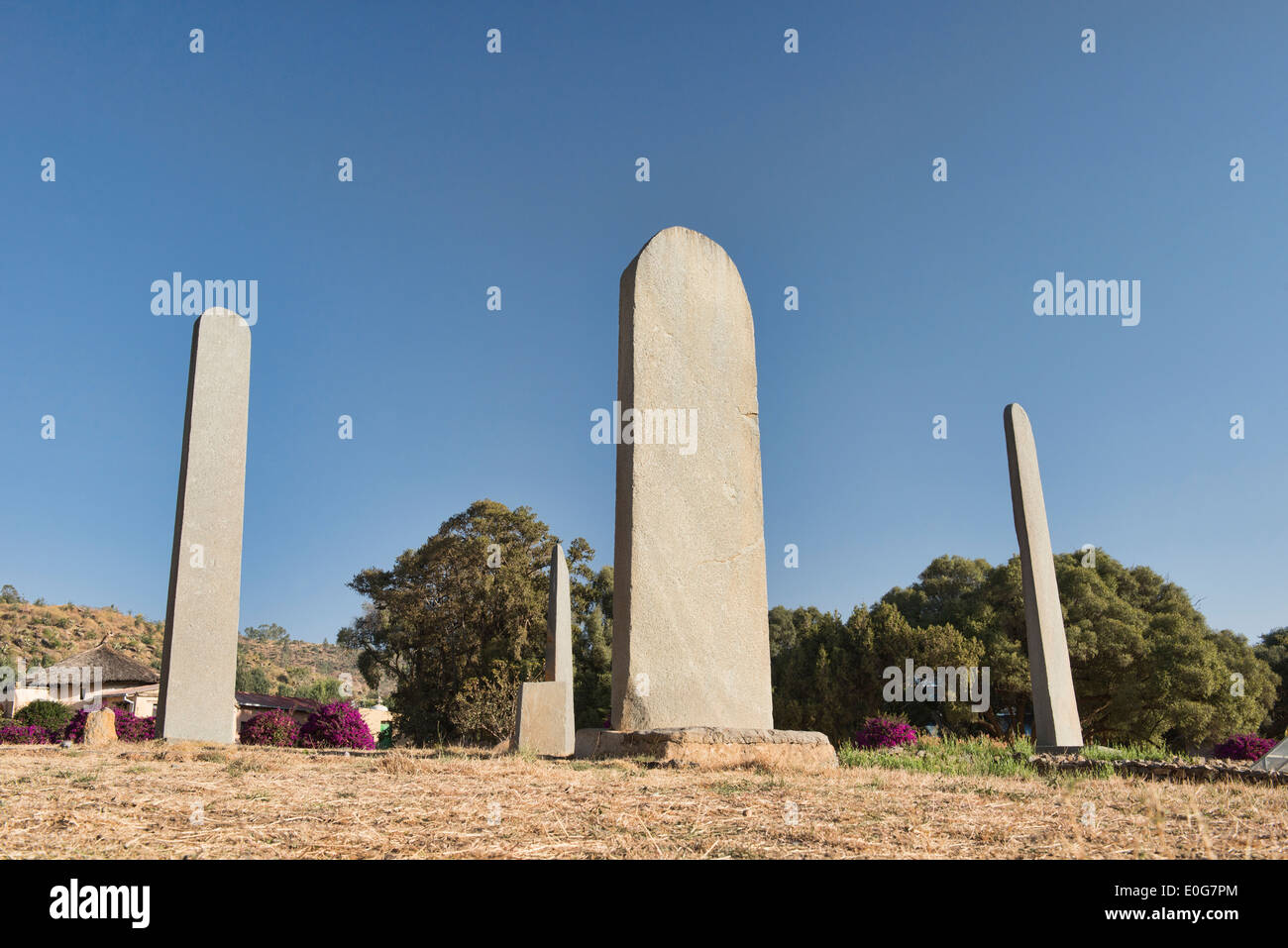 stelae field at Axum, Ethiopia Stock Photo - Alamy