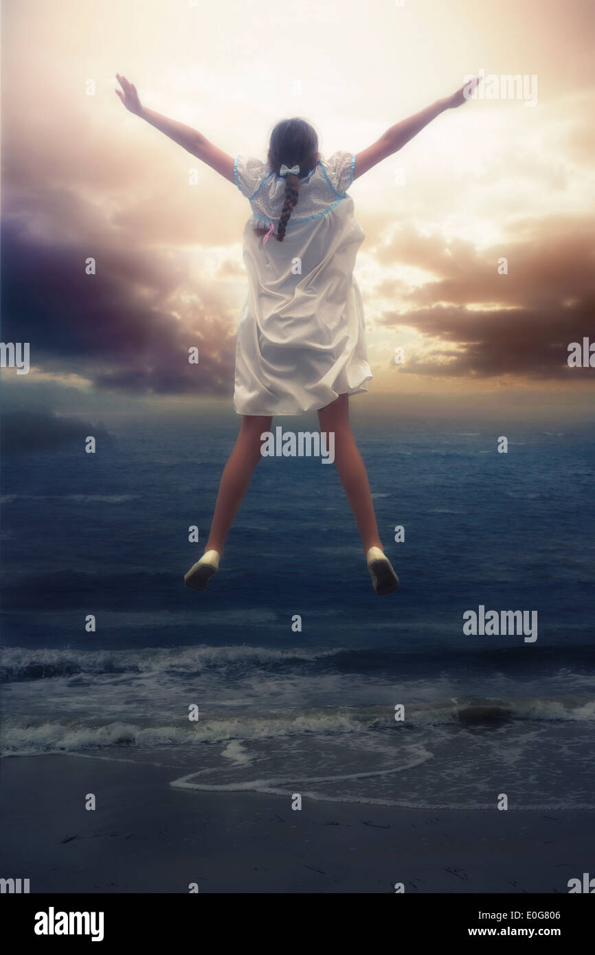 Girl Jumping Stock Photos & Girl Jumping Stock Images - Alamy