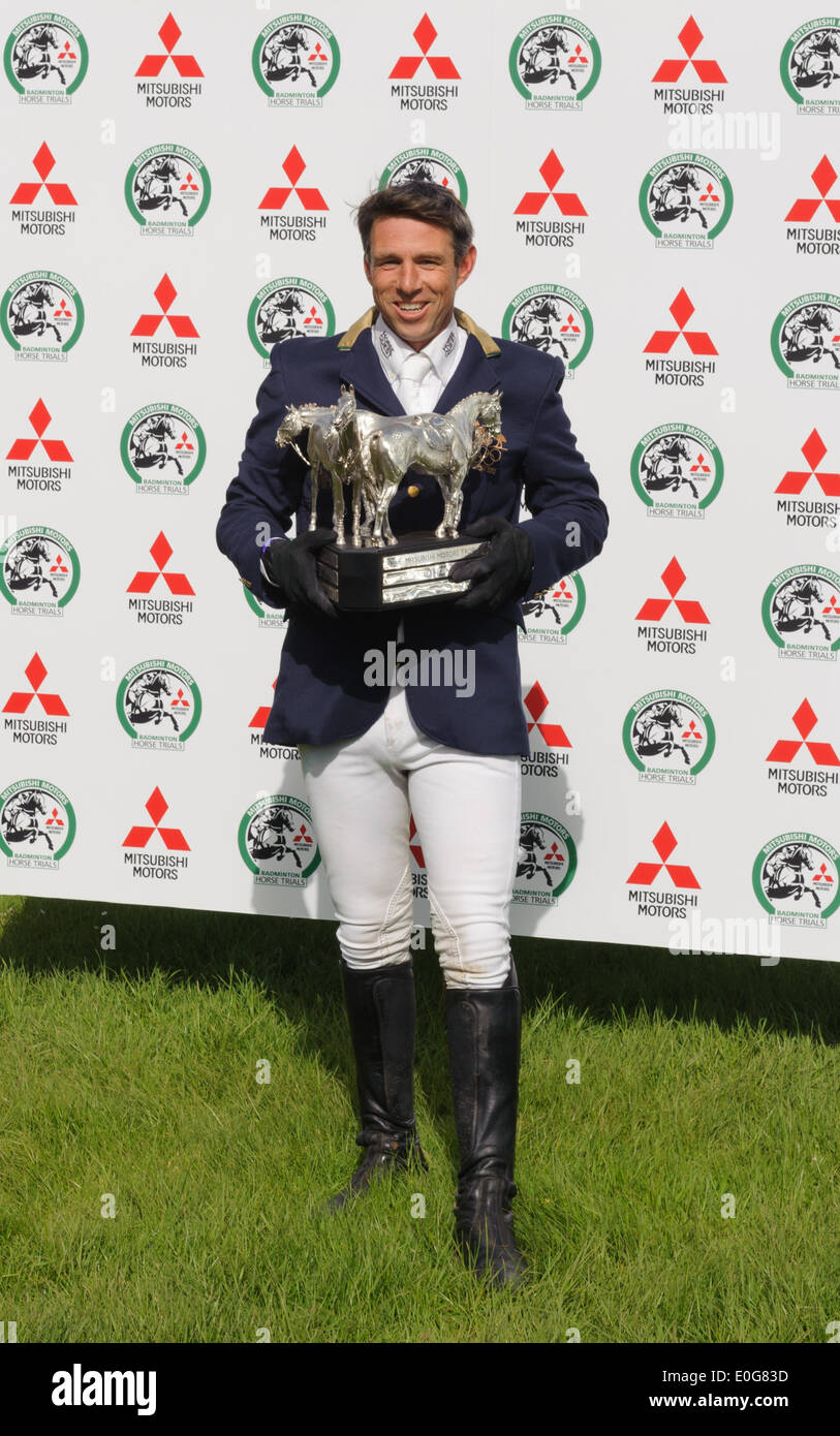 Badminton, UK. 11th May, 2014. Sam Griffiths with the Badminton Horse ...