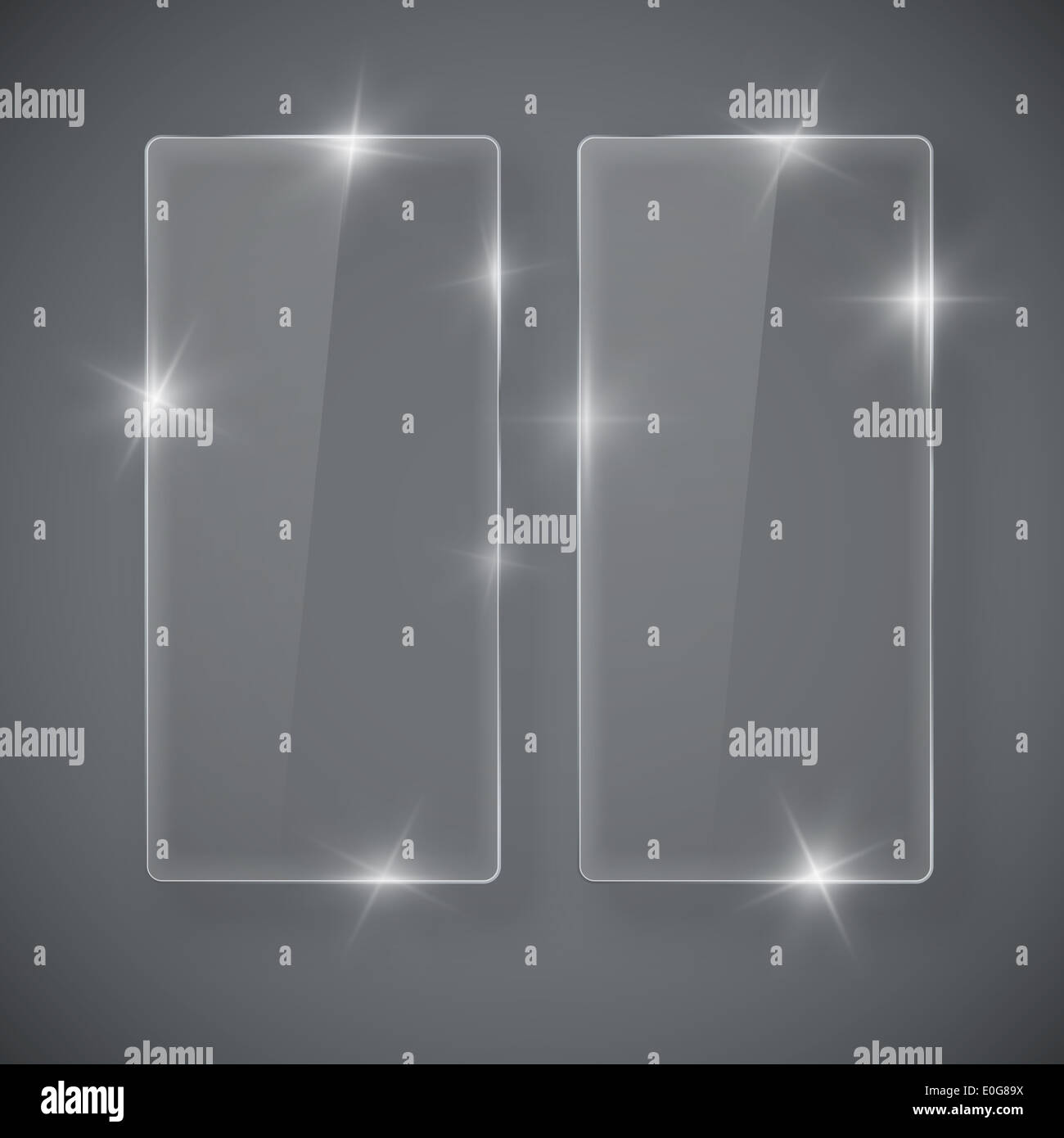 Vector glass frame Stock Photo - Alamy