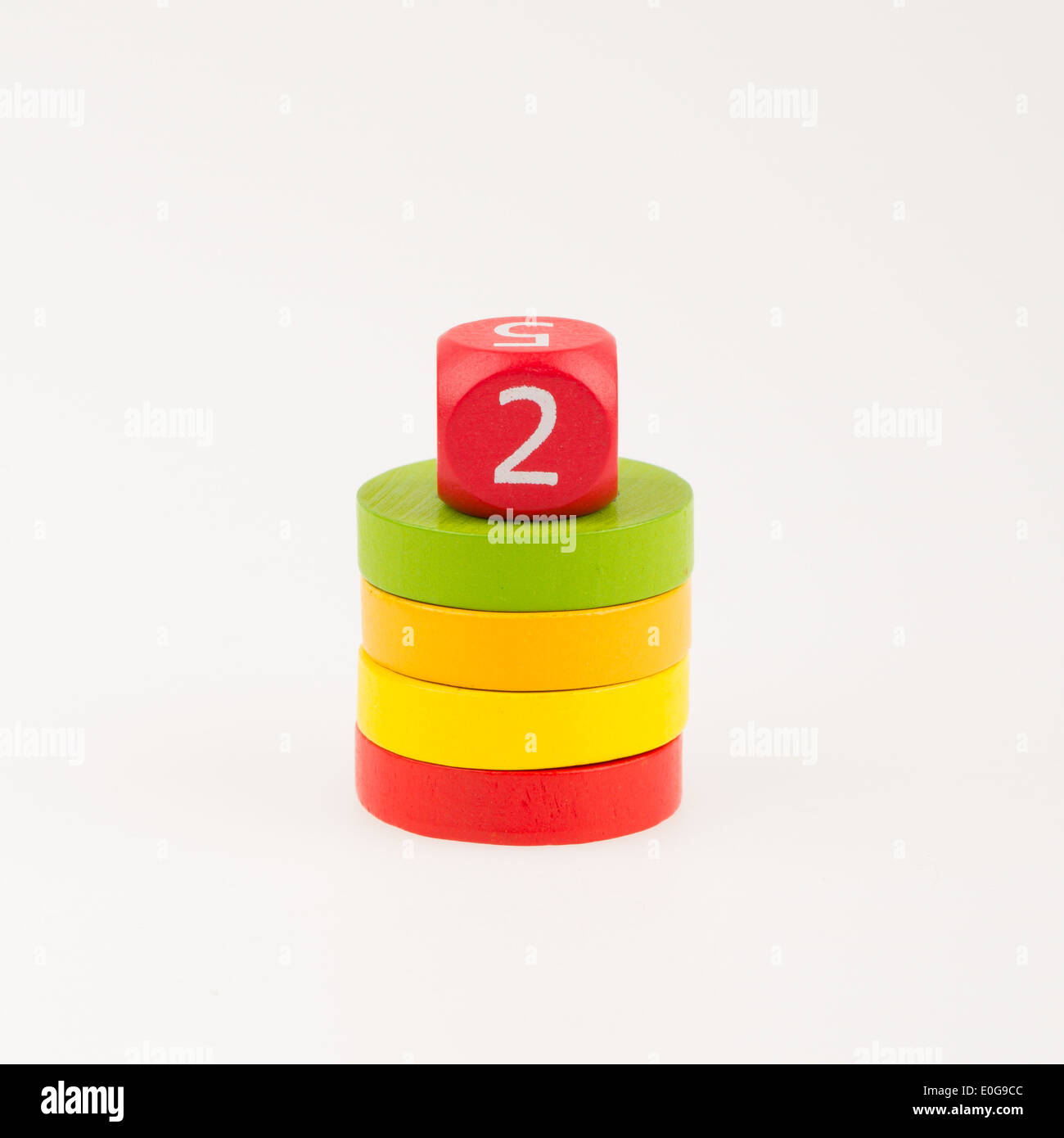 Four different checkers with one red die Stock Photo - Alamy