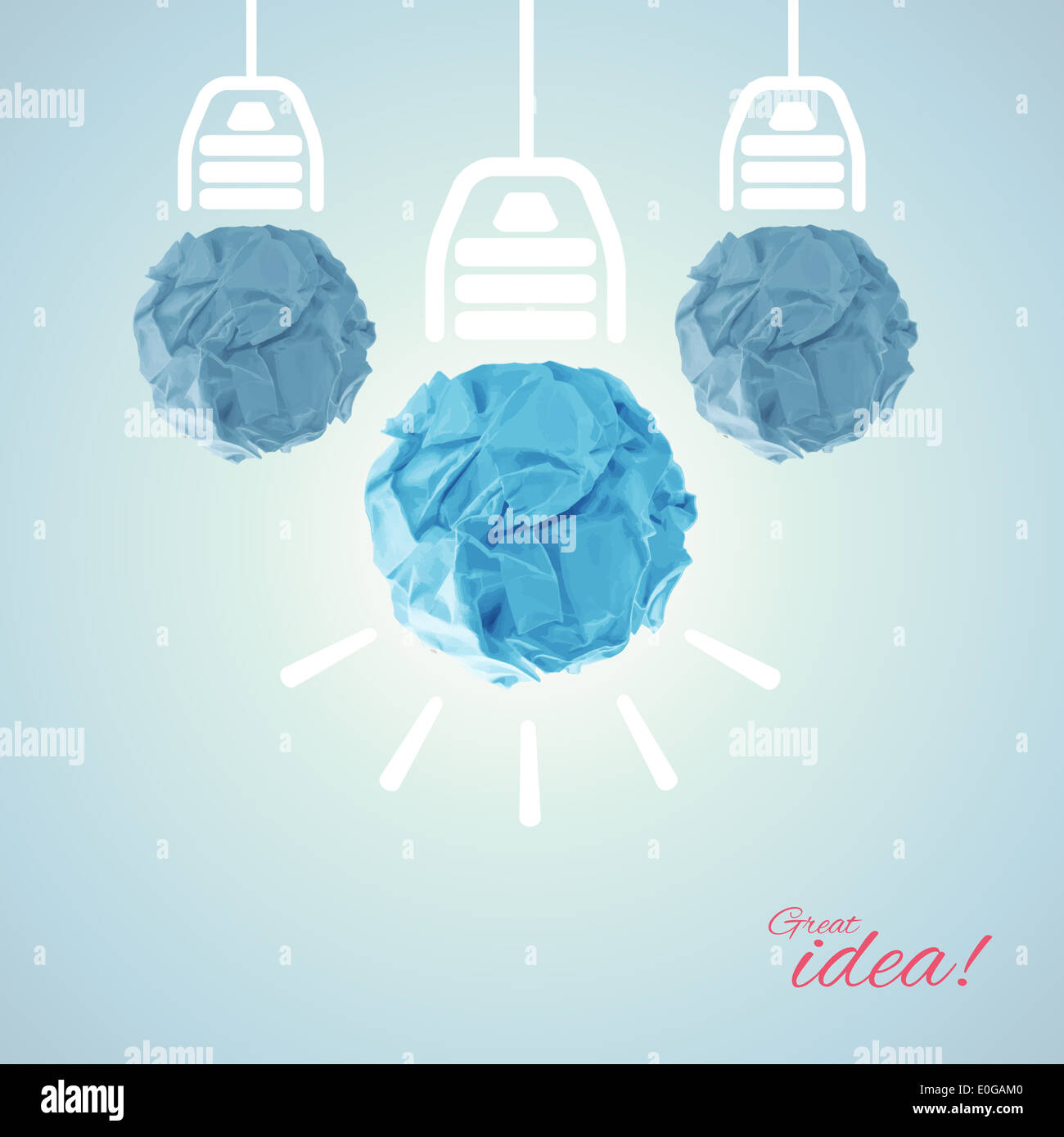 Concept with bulbs Stock Photo - Alamy