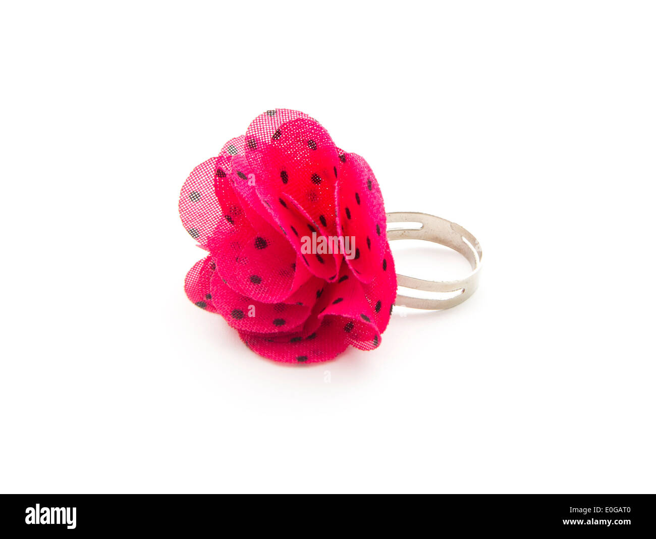 children's flower shape ring isolated on white background Stock Photo ...