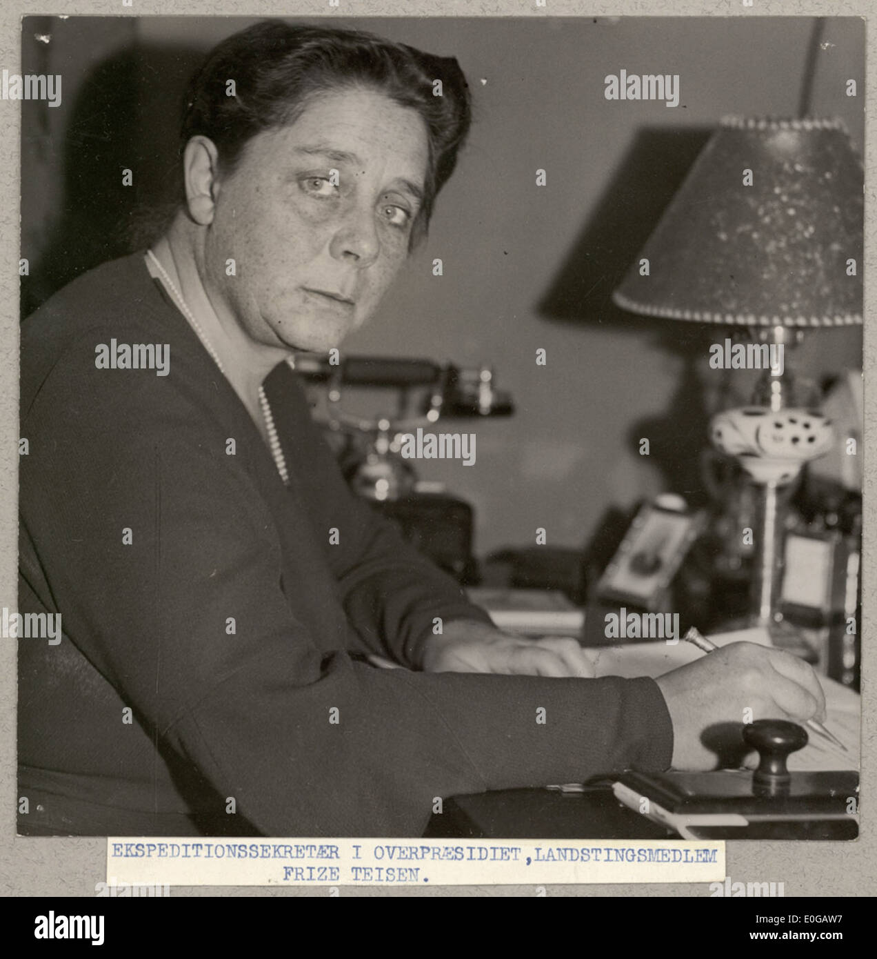 A portrait of Fritze Teisen, captured with a natural landscape in the ...