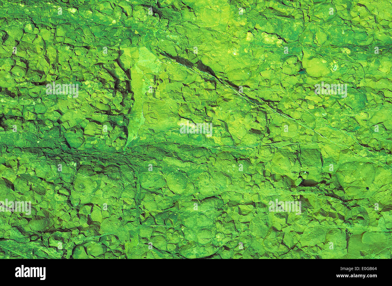The rock texture is green tone background Stock Photo - Alamy