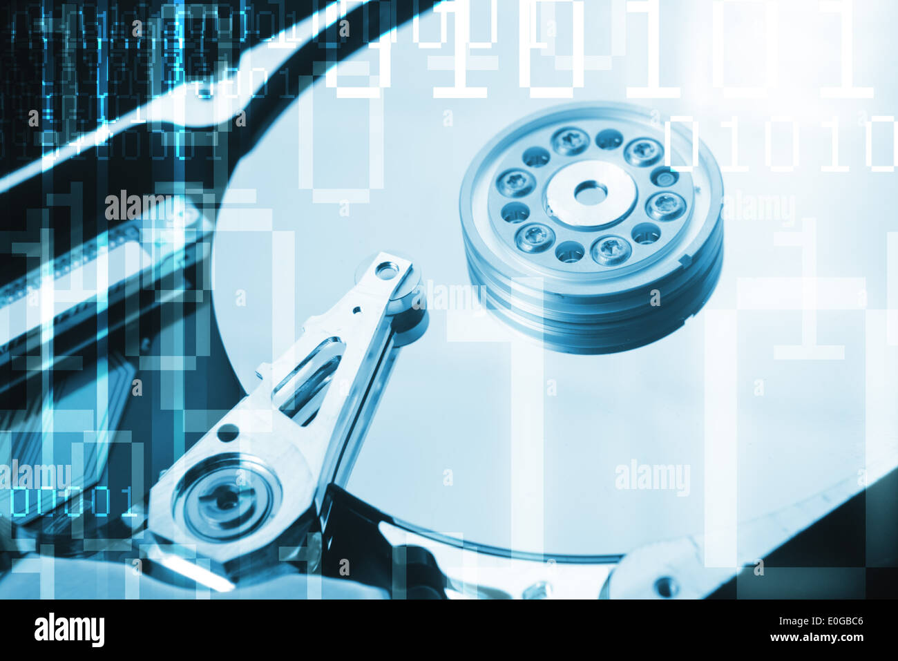 Computer hard disk drive close up Stock Photo - Alamy