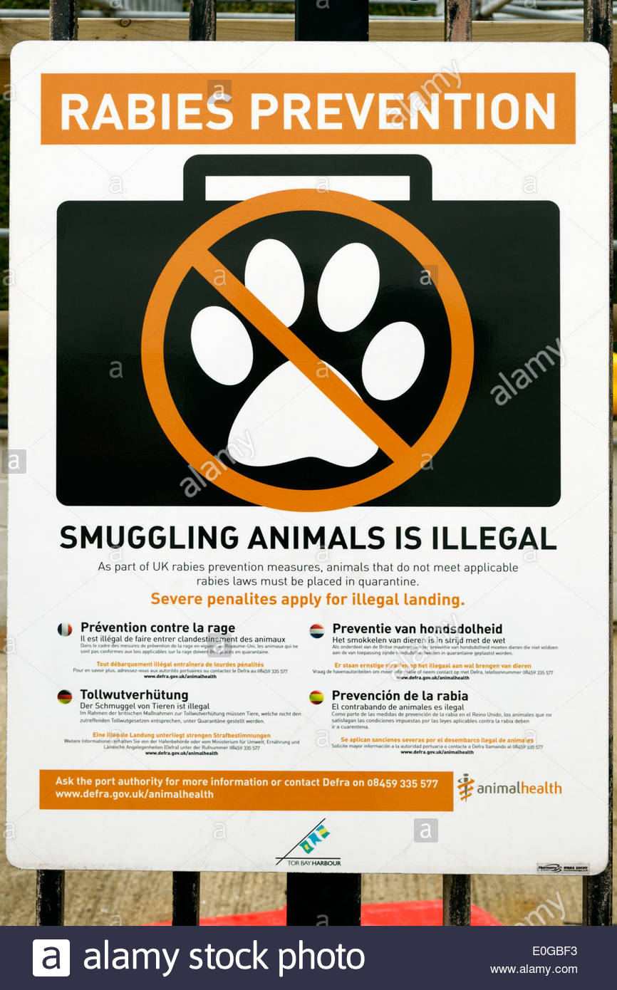 Rabies Warning Sign High Resolution Stock Photography and Images - Alamy