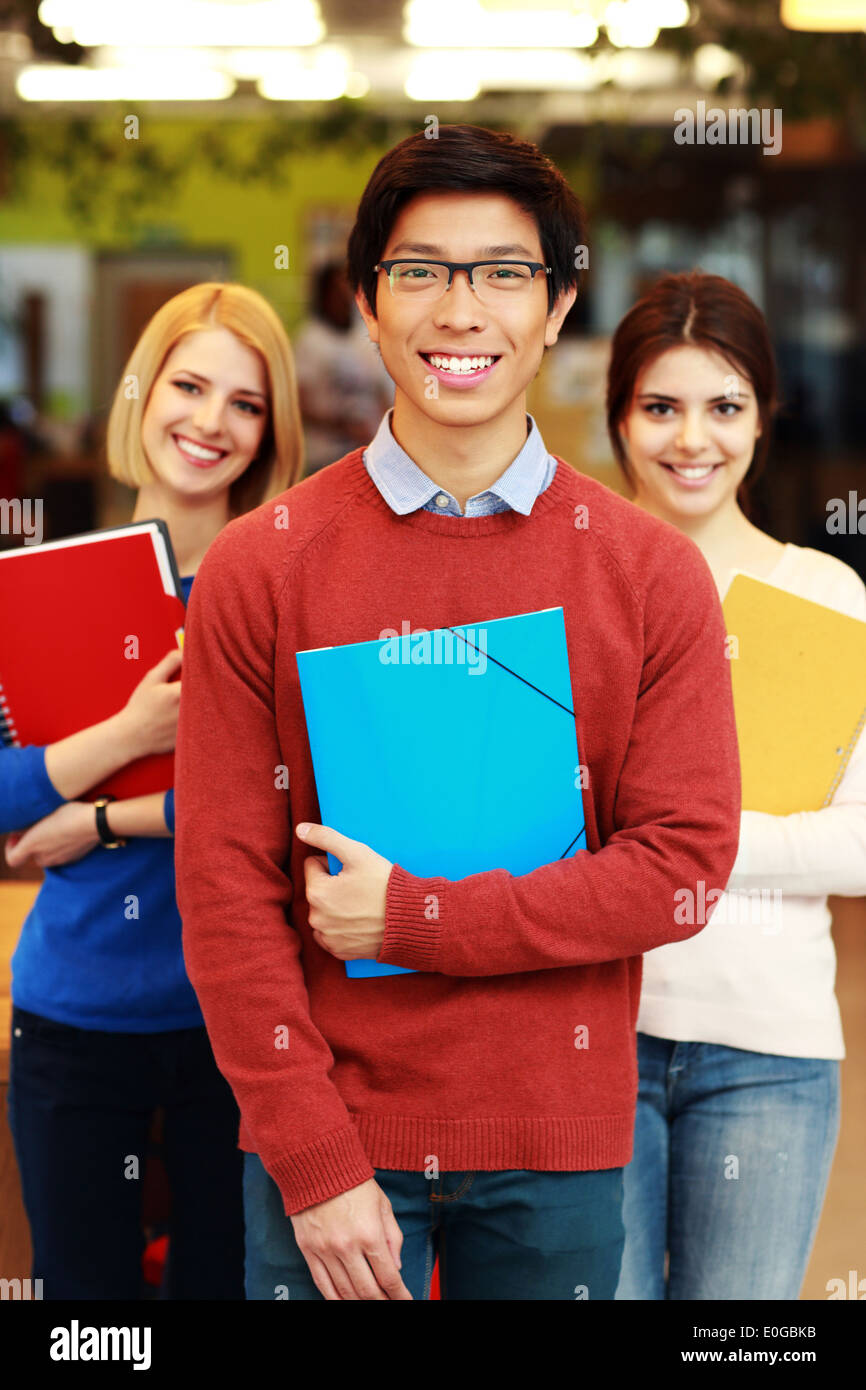 Smiling group of students Stock Photo - Alamy