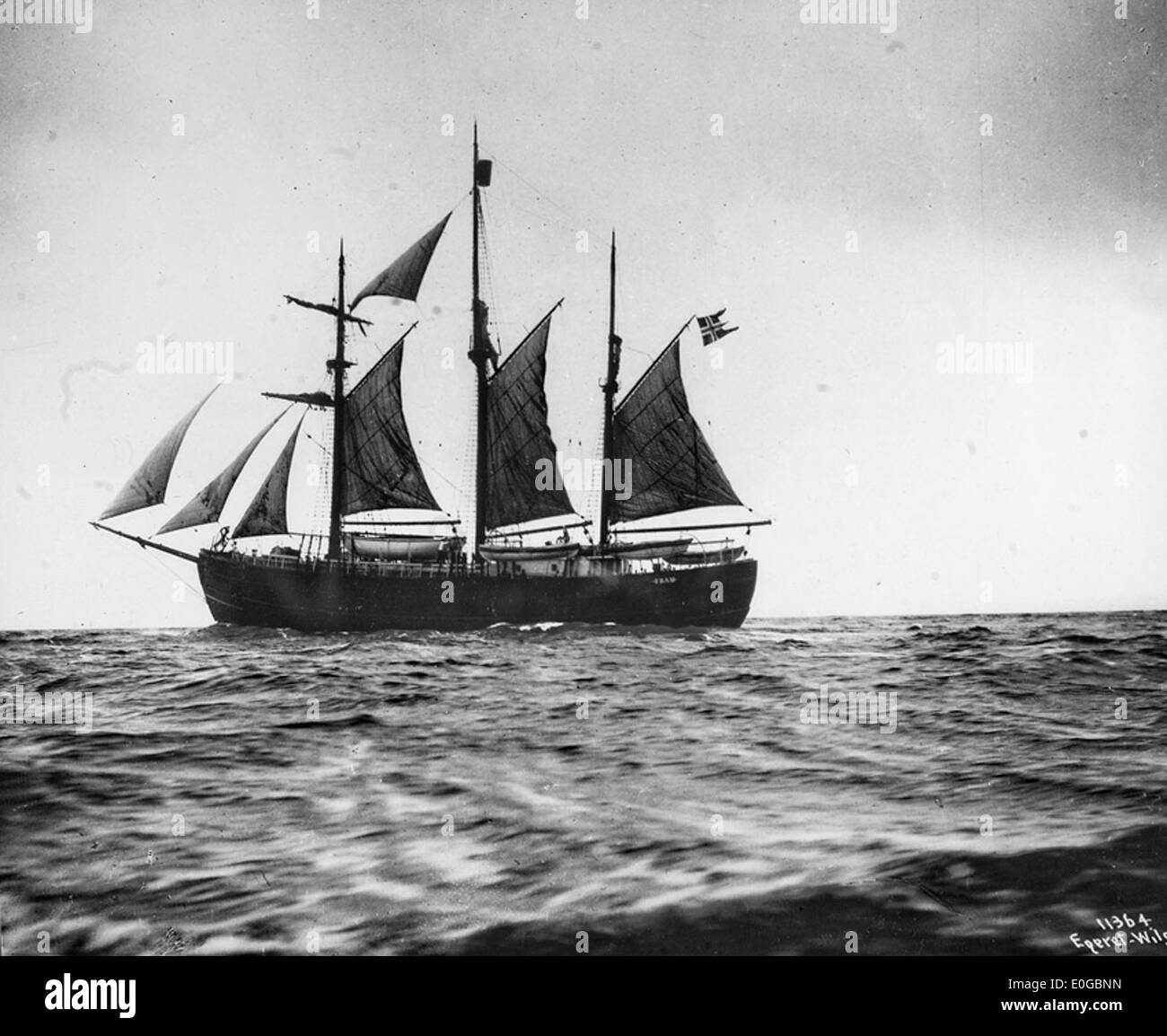 The Fram, the polar exploration ship, used by Roald Amundsen on his ...