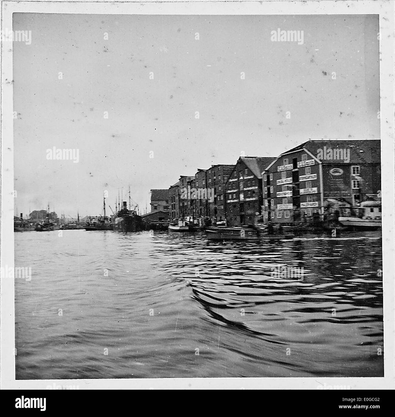 Drontheim, Hafen und Dienststelle Stock Photo - Alamy