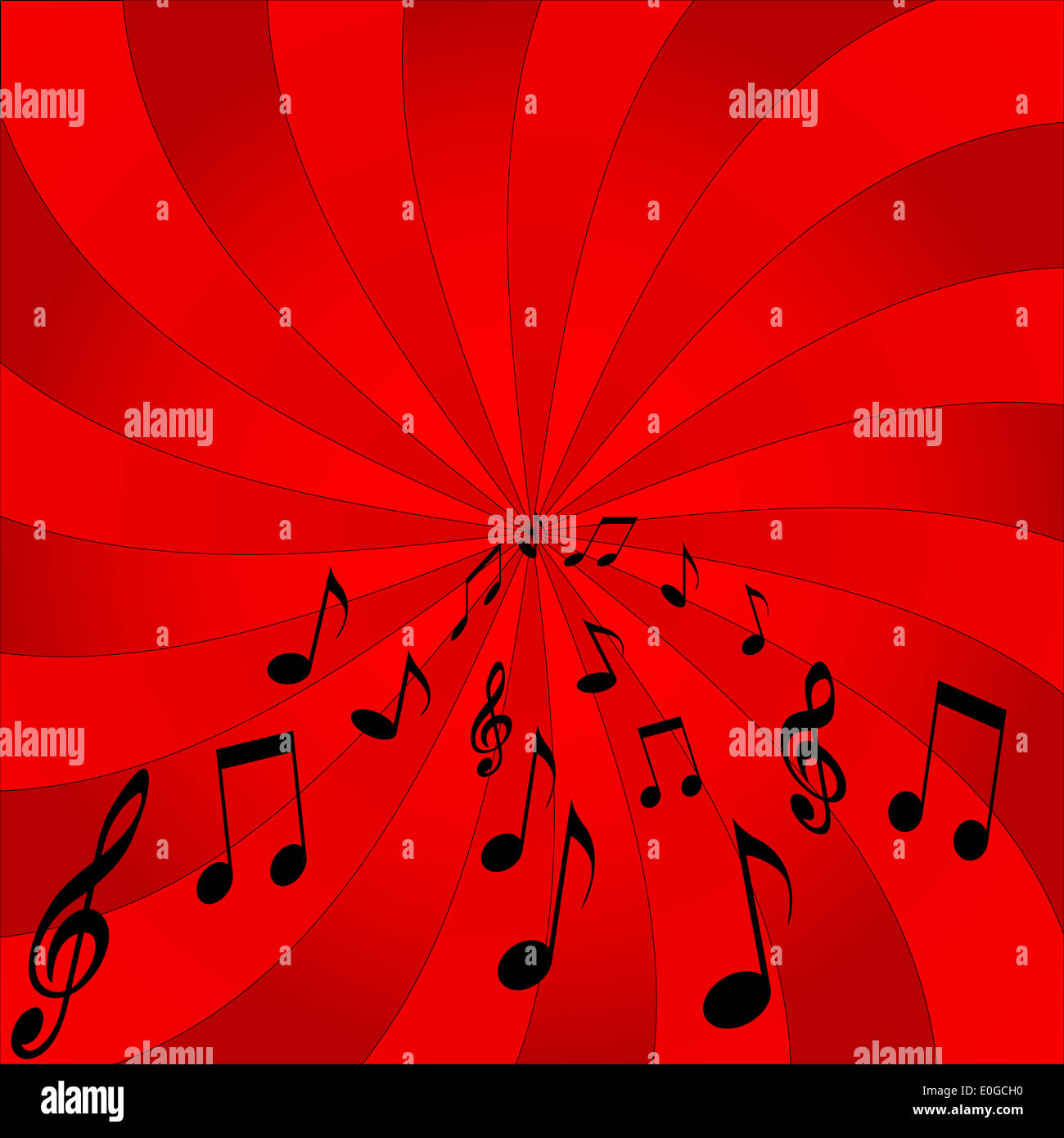 abstract music notes design Stock Photo - Alamy