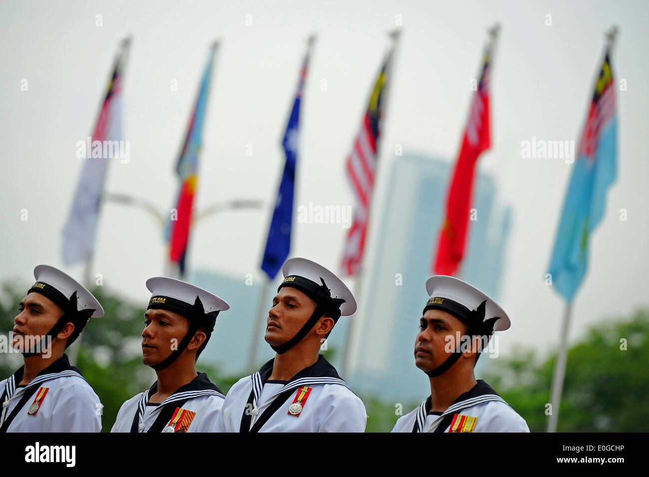 Kuala Lumpur, Malaysia. 12th May, 2014. Malaysian Royal Navy's guard of ...