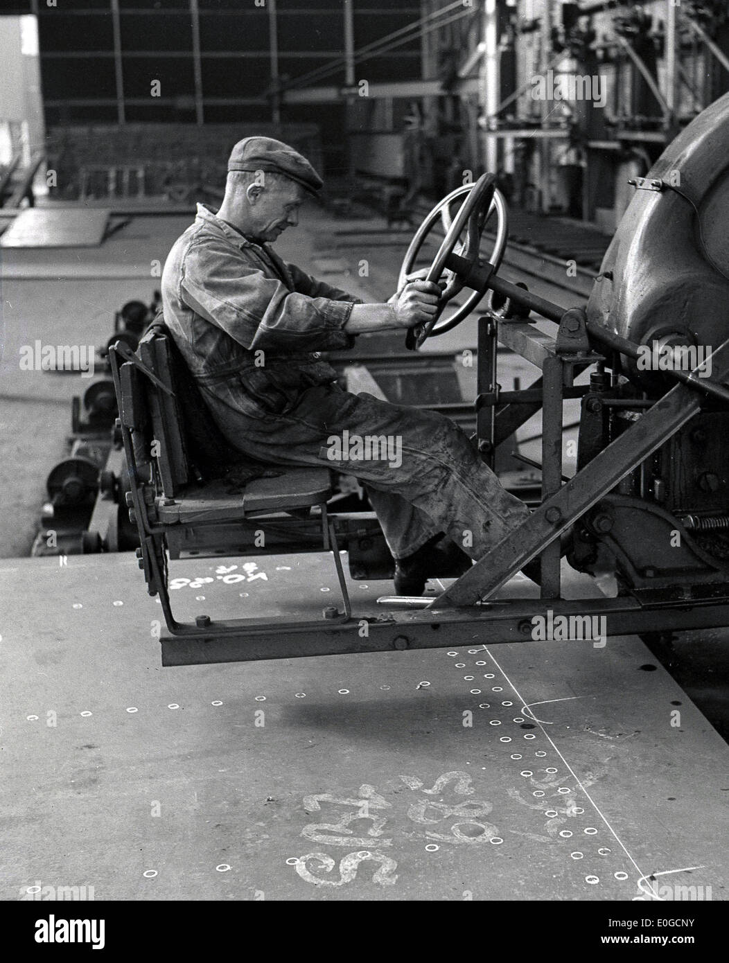 1950s worker in overalls hi-res stock photography and images - Alamy
