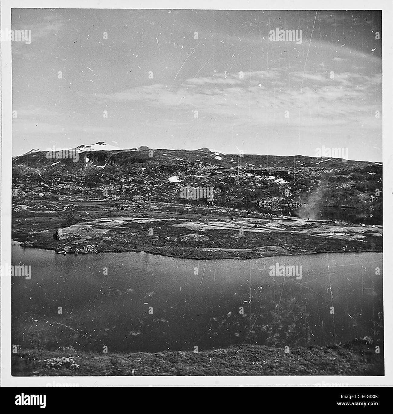 This image shows the border area near Narvik during World War II ...