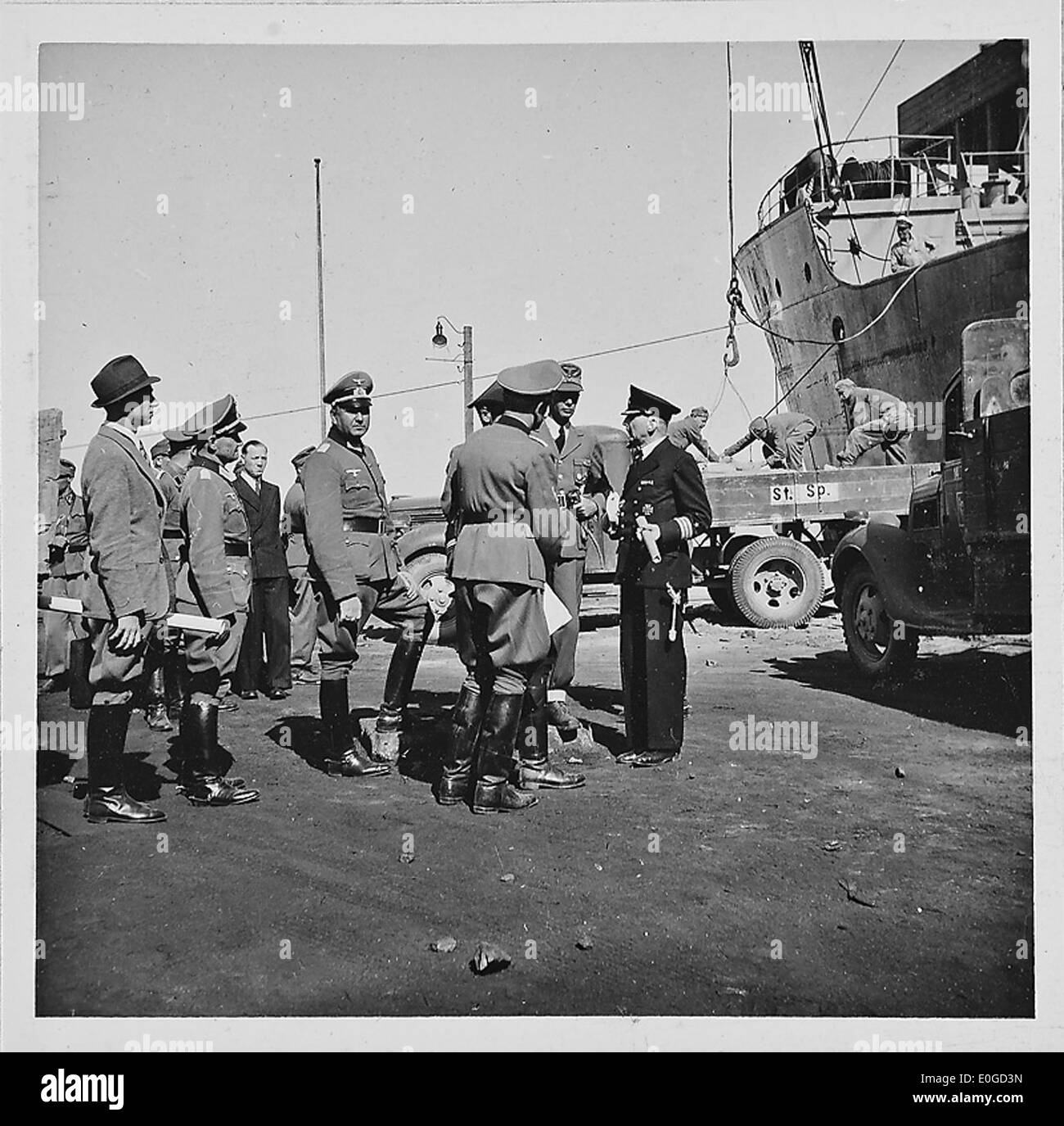 A historical image from Harstad during World War II, featuring the ...