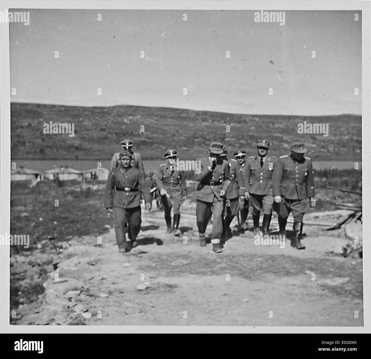 This image depicts the historical aftermath of World War II, including ...