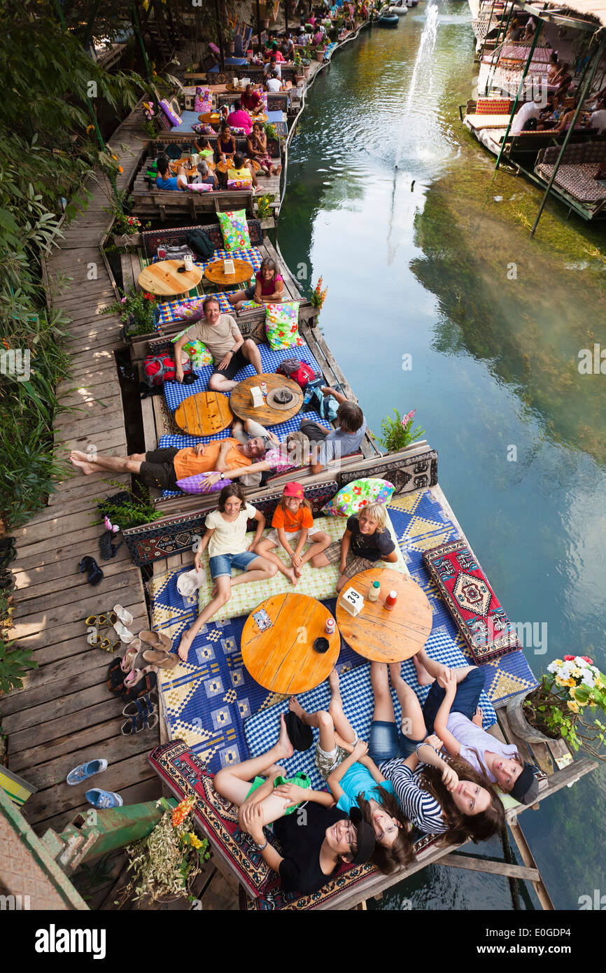 Restaurant at the Saklikent gorge near Tlos and Fethiye, lycian coast ...