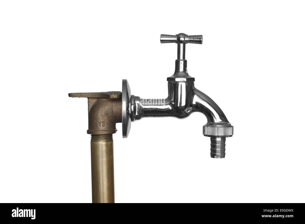 Water tap on background Cut Out Stock Images & Pictures - Alamy