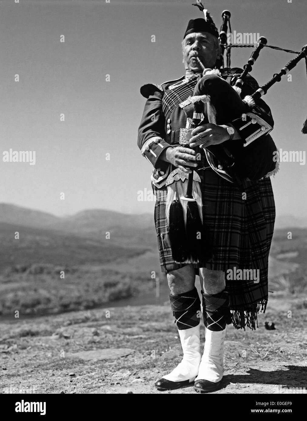 Bagpipe Black and White Stock Photos & Images - Alamy