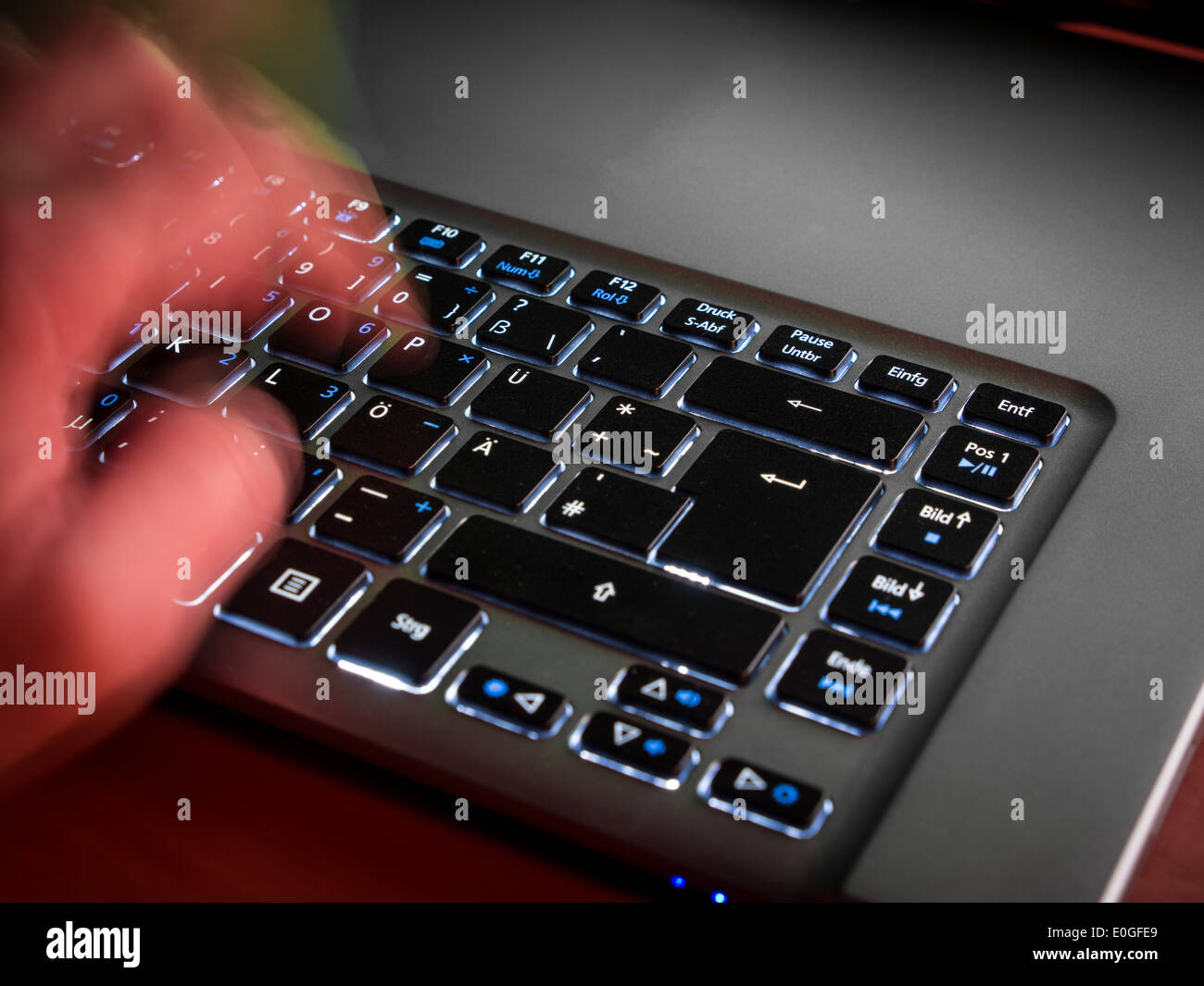 Blue office program keyboard hi-res stock photography and images - Alamy