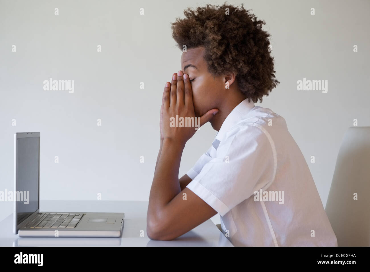 Feeling tired exhausted young hi-res stock photography and images - Alamy