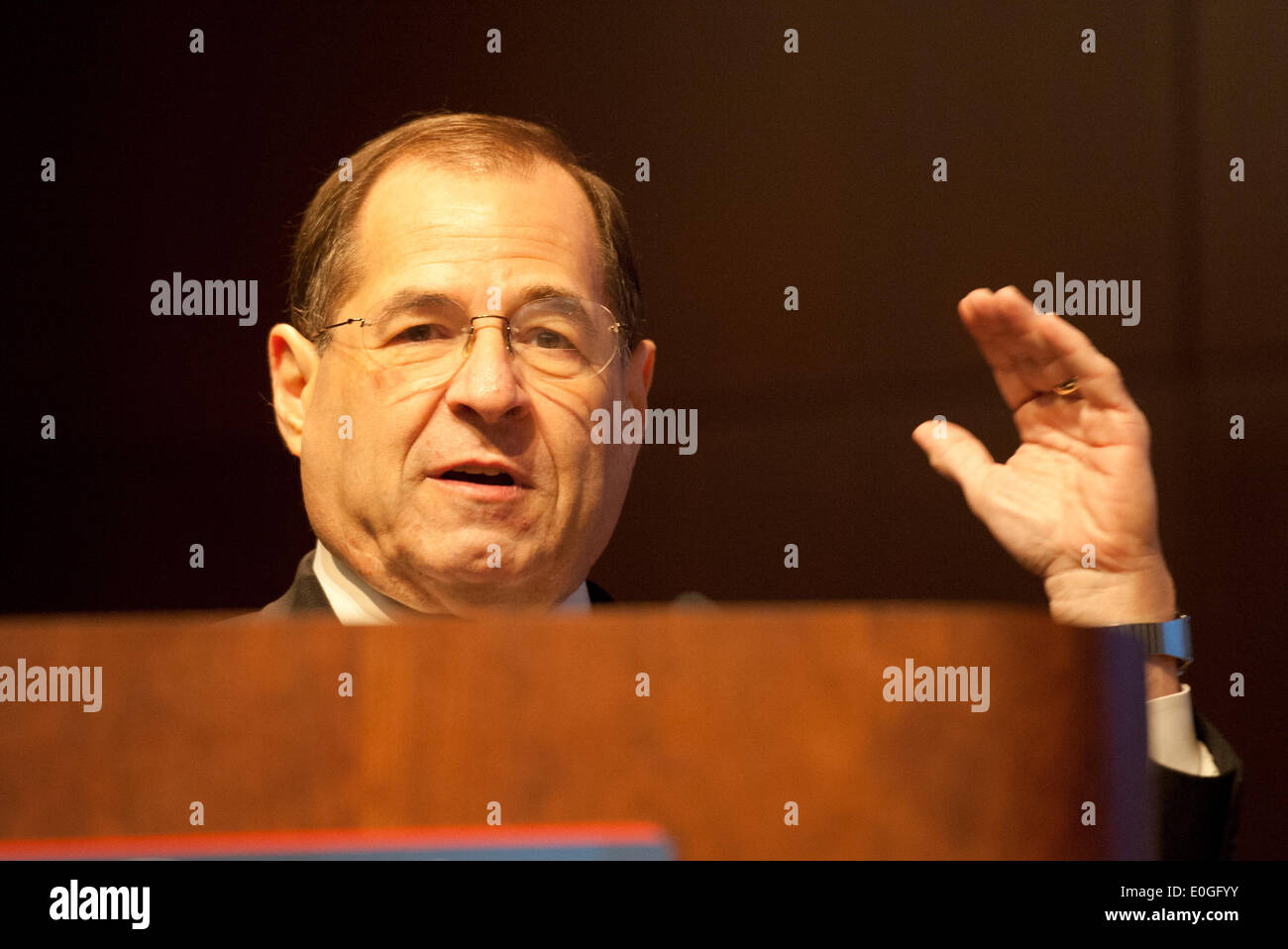 Manhattan, New York, USA. 12th May, 2014. Rep. JERROLD NADLER speaks as ...