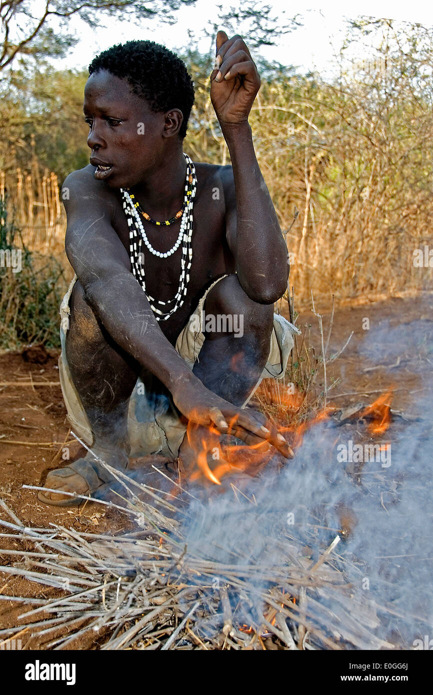 Hadza tribe tanzania hunter men arrow hi-res stock photography and ...