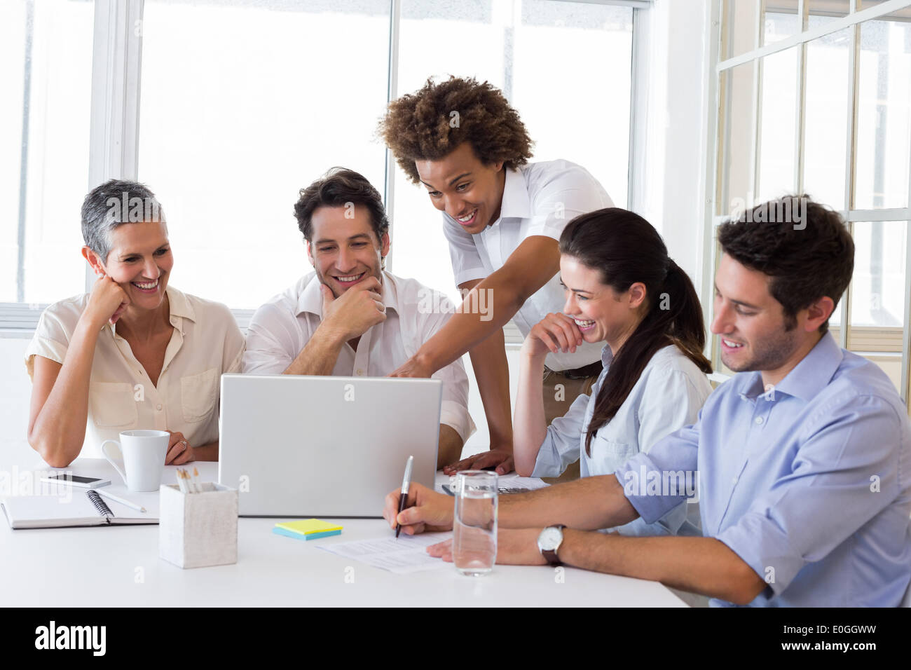 Coworkers Laughing High Resolution Stock Photography and Images - Alamy