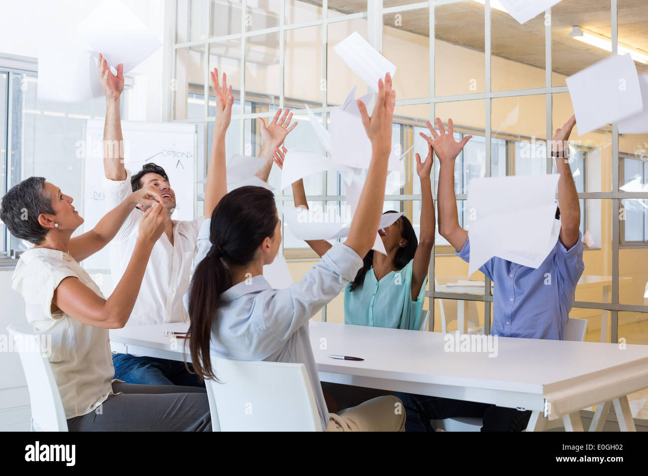 Throwing papers in the air hi-res stock photography and images - Alamy