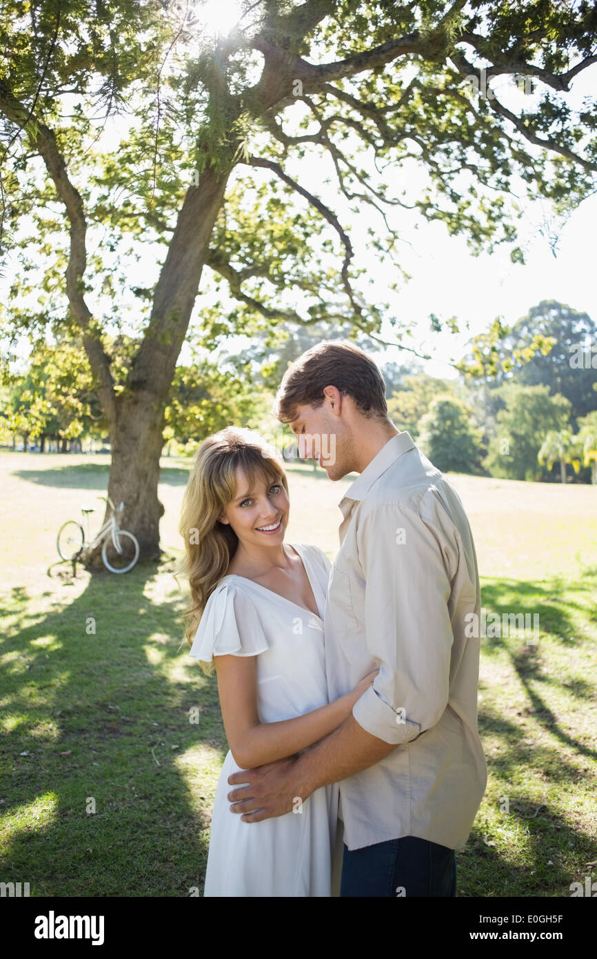 Couple standing facing camera hi-res stock photography and images - Alamy
