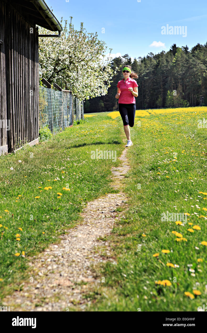Run through the fields hi-res stock photography and images - Alamy