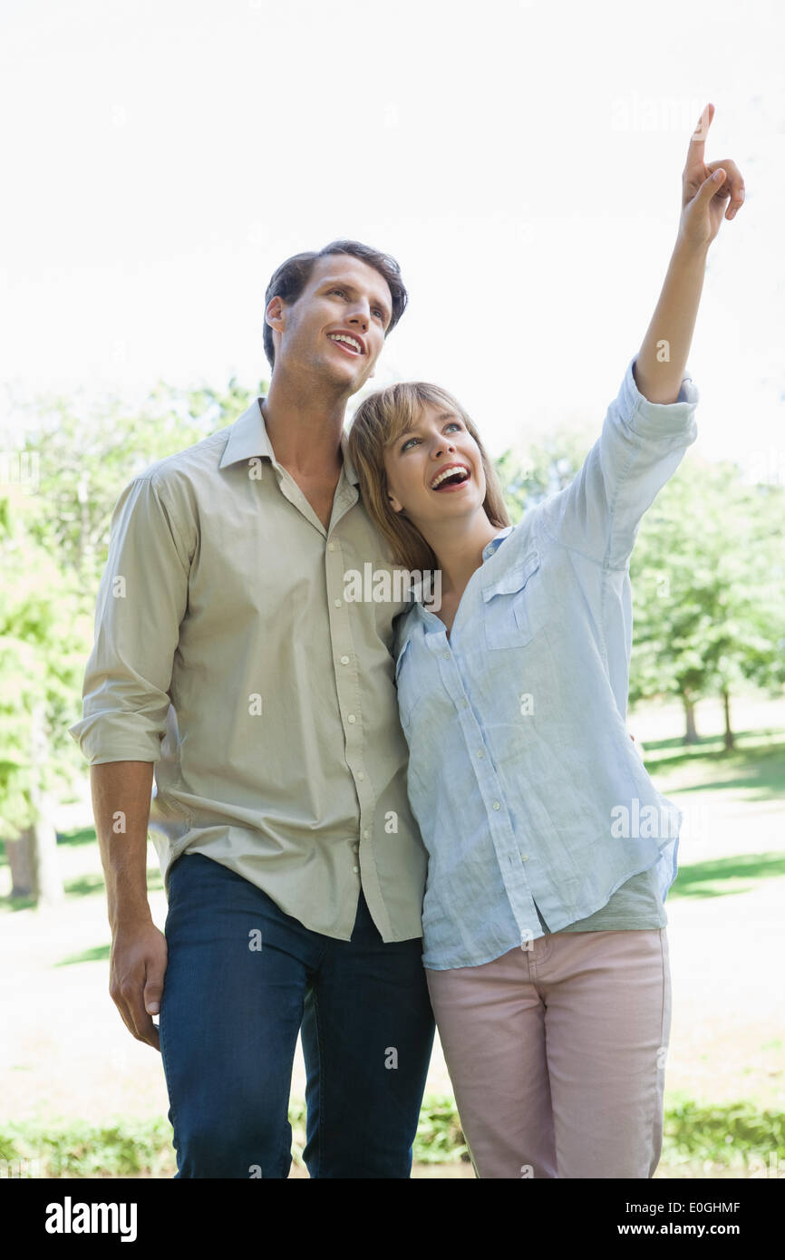 Arm around pointing standing sign hi-res stock photography and images ...